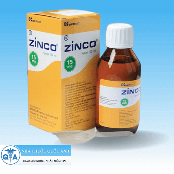 siro Zinco 100ml bổ xung kẽm cho cơ thể - Nhà Thuốc Quốc Anh