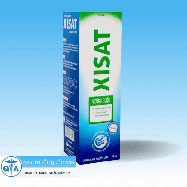 xịt mũi Xisat xanh lá cây - hỗ trợ điều trị viêm mũi