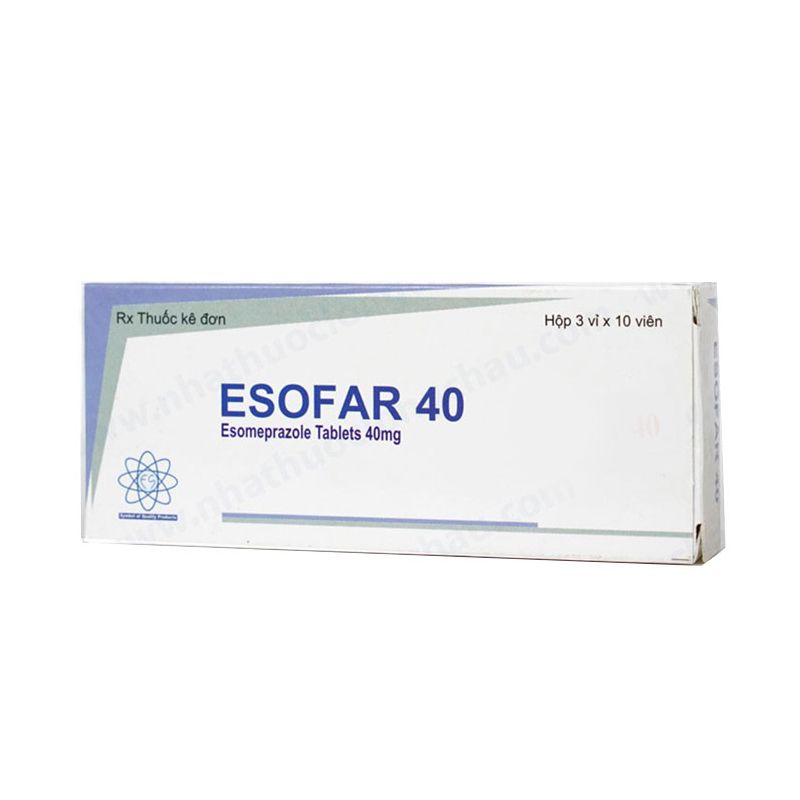 esofar 40 (esomeprazole 40) - Nhà Thuốc Quốc Anh