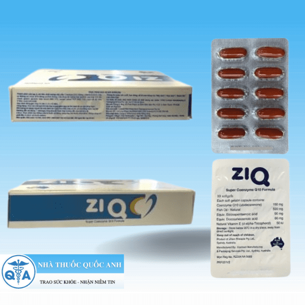 viên uống ZIQ - Hỗ trợ duy trì hệ tim mạch khỏe mạnh