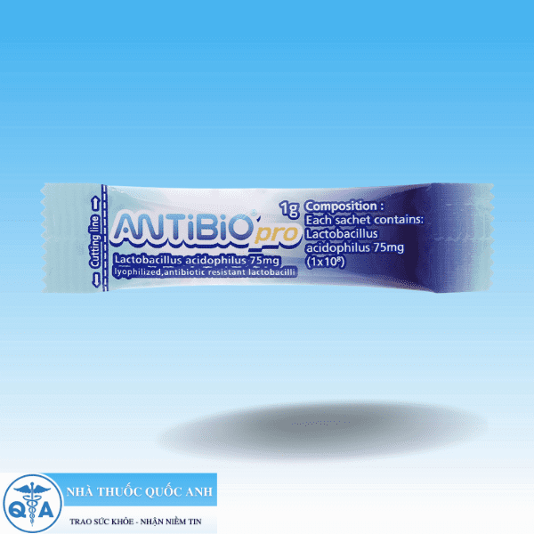Men vi sinh Antibio Pro bổ sung lợi khuẩn (hộp 100 gói) - Nhà Thuốc ...