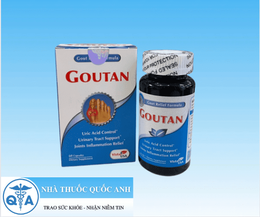 GOUTAN - Hỗ trợ điều trị bệnh gout hiệu quả của Mỹ (lọ 60 viên) - Nhà ...