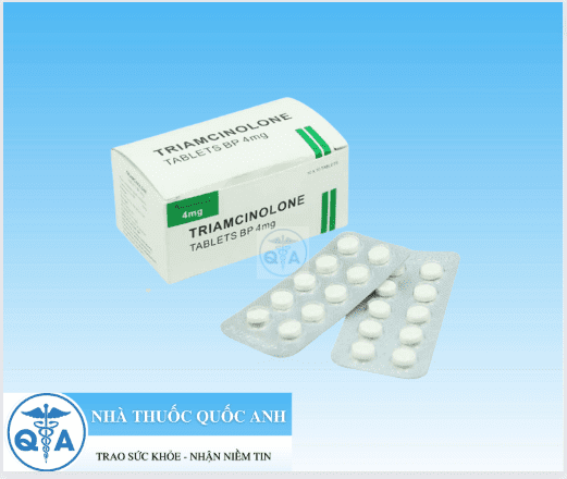 Thuốc Triamcinolon 4mg - Điều trị các triệu chứng viêm - Nhà Thuốc Quốc Anh