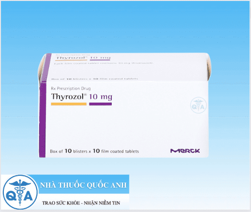 Thuốc Thyrozol 10mg - Điều trị bệnh lý tuyến giáp - Nhà Thuốc Quốc Anh