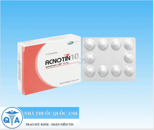 Thuốc Acnotin 10mg - Điều trị mụn trứng cá nặng - Nhà Thuốc Quốc Anh