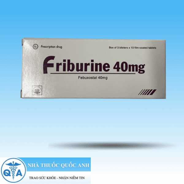 Friburine 40mg trị gout, tăng acid uric huyết (3 vỉ x 10 viên) - Nhà ...