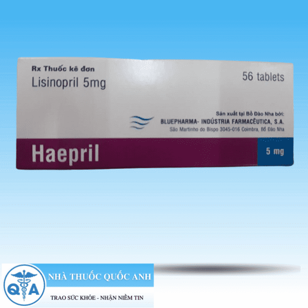 Haepril 5mg điều trị tăng huyết áp hiệu quả (hộp 4 vỉ x 14 viên) - Nhà ...