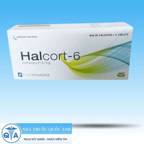 Halcort-6 thuốc kháng viêm, trị viêm khớp dạng thấp (3 vỉ x 10 viên ...