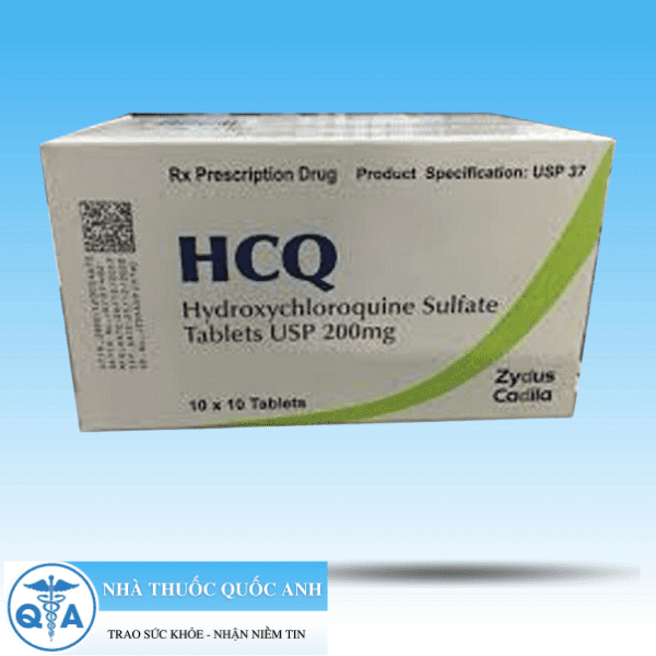 HCQ 200mg trị sốt rét cấp, lupus ban đỏ và viêm khớp dạng thấp (10 vỉ x ...
