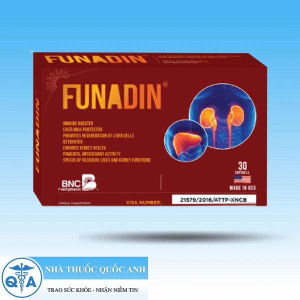 funadin giải độc và tăng cương chức năng gan hiệu quả (hộp 30 viên ...