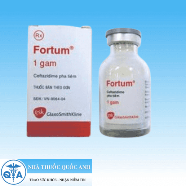 Fortum 1g thuốc tiêm điều trị nhiễm khuẩn - Nhà Thuốc Quốc Anh