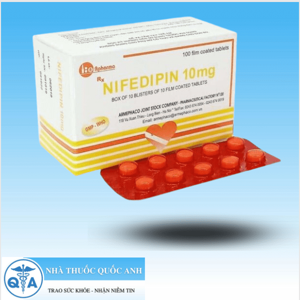 Nifedipin 10mg thuốc điều trị tăng huyết áp - Armephaco - Nhà Thuốc ...