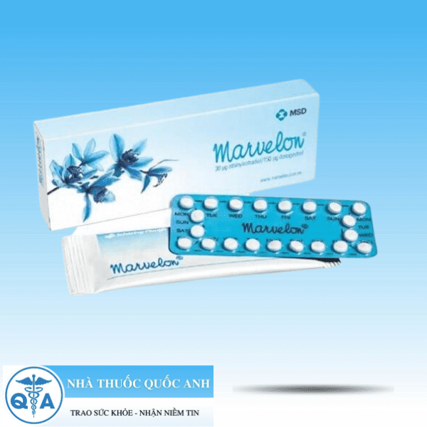 Marvelon thuốc tránh thai hằng ngày (1 vỉ x 21 viên) - Nhà Thuốc Quốc Anh