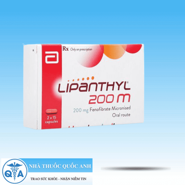 Lipanthyl 200mg trị tăng mỡ máu (2 vỉ x 15 viên) - Nhà Thuốc Quốc Anh
