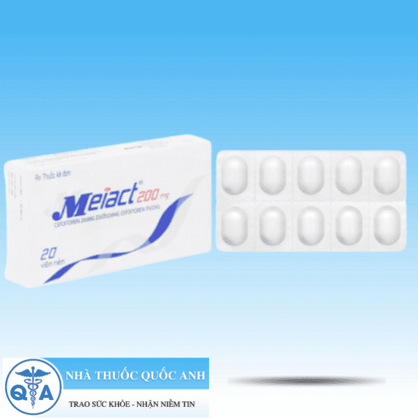 Meiact 200mg trị viêm amidan, viêm họng (2 vỉ x 10 viên) - Nhà Thuốc ...