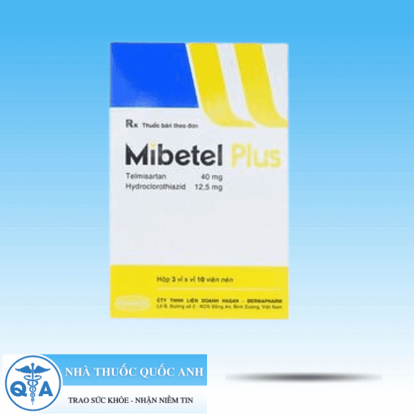Mibetel Plus 40mg/12.5mg trị tăng huyết áp (3 vỉ x 10 viên) - Nhà Thuốc ...