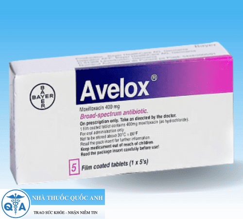 Thuốc Avelox điều trị nhiễm khuẩn (hộp 1 vỉ x 5 viên)