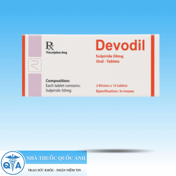 Devodil 50mg trị rối loạn hành vi, triệu chứng lo âu (2 vỉ x 10 viên ...
