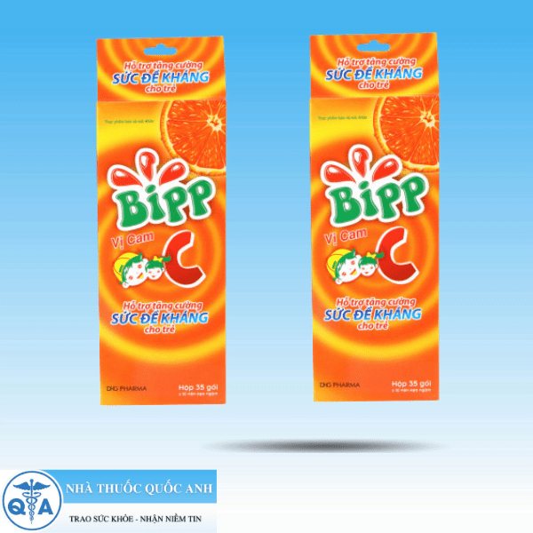 bipp c - kẹo bổ xung vitamin c cho bé (hộp 35 gói)