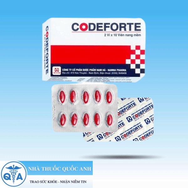 Codeforte trị ho khan, ho do kích ứng (2 vỉ x 10 viên)