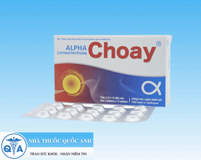 Alpha Choay Sanofi (Chymotrypsin) - Kháng viêm, chống phù nề