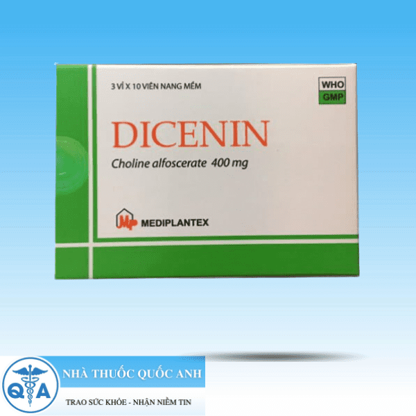 Dicenin 400mg trị Alzheimer, thiểu năng não bộ (3 vỉ x 10 viên) - Nhà ...