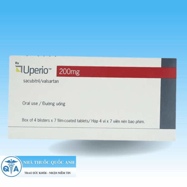 Thuốc Uperio 200mg trị suy tim (hộp 2 vỉ x 14 viên)