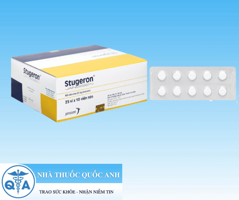 Stugeron 25mg thuốc điều trị rối loạn tuần hoàn não, điều trị say tàu ...