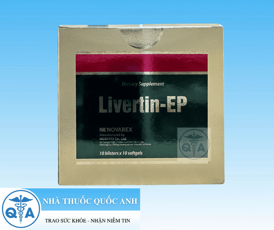 Livertin-EP Thuốc bổ gan lợi mật (hộp 10 vỉ x 10 viên)