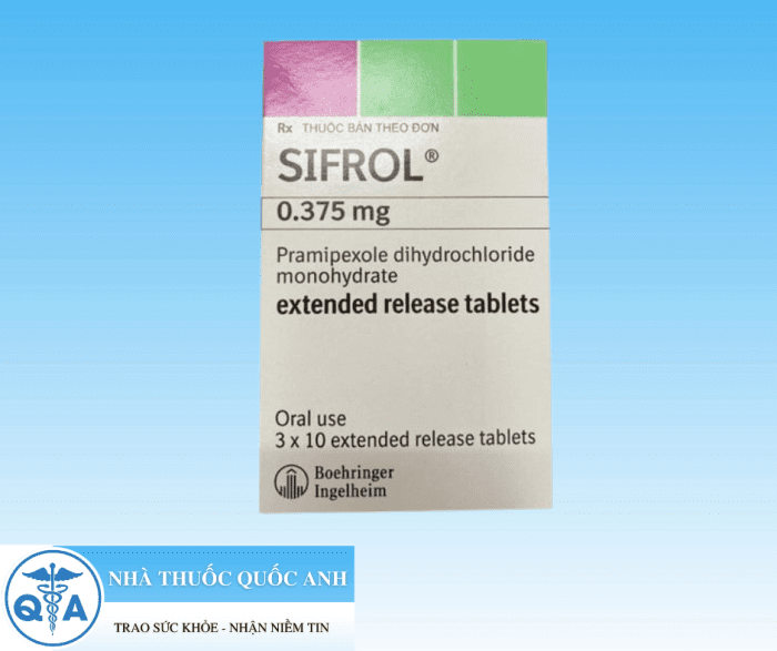 Sifrol 0.375mg trị Parkinson (3 vỉ x 10 viên) - Nhà Thuốc Quốc Anh