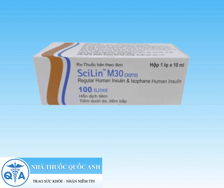 scilin M30 100iu/ml thuốc điều trị tiểu đường - Nhà Thuốc Quốc Anh