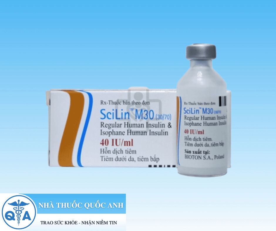 Scilin M30 40IU/ml thuốc điều trị tiểu đường - Nhà Thuốc Quốc Anh