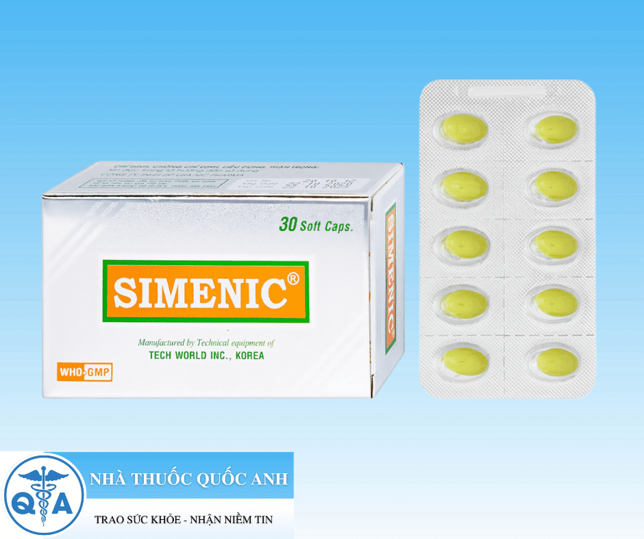 Thuốc Simenic - Điều trị cơn đau do co thắt cơ trơn tiêu hóa