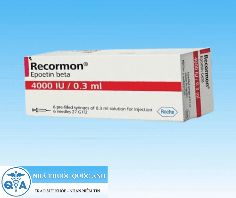 rocher Recormon 4000 thuốc tạo hồng cầu Hộp 6 Ống Tiêm - Nhà Thuốc Quốc Anh