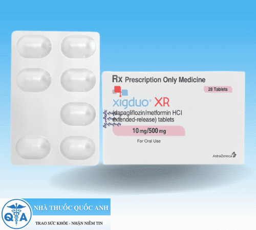 Thuốc Xigduo XR 10mg/500mg (Hộp 4 vỉ x 7 viên)