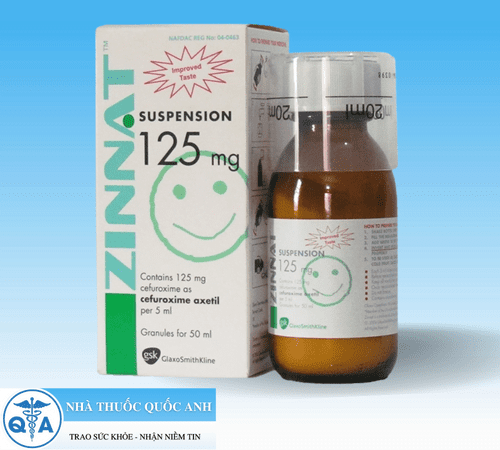 Thuốc Zinnat siro 125mg điều trị nhiễm khuẩn (lọ 50ml)