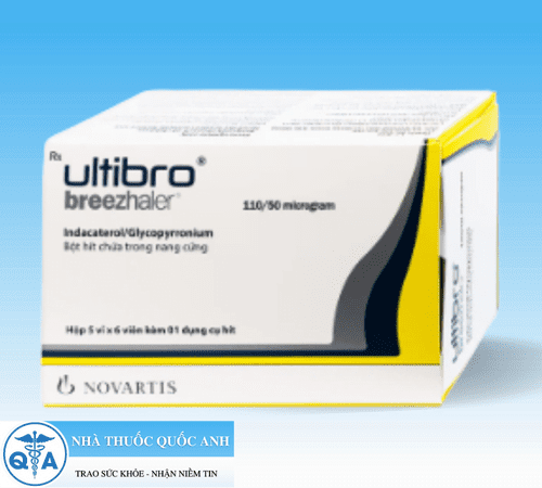 Thuốc Ultibro Breezhaler 110/50mcg - điều trị duy trì COPD (30 viên)