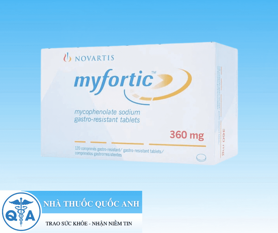 Thuốc Myfortic 360mg - Điều tri dự phòng thải ghép (120 viên)