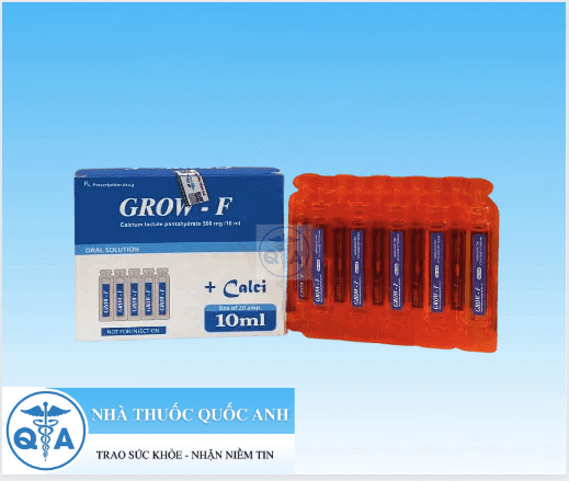 Thuốc Grow-F - Điều trị thiếu Calci - Nhà Thuốc Quốc Anh