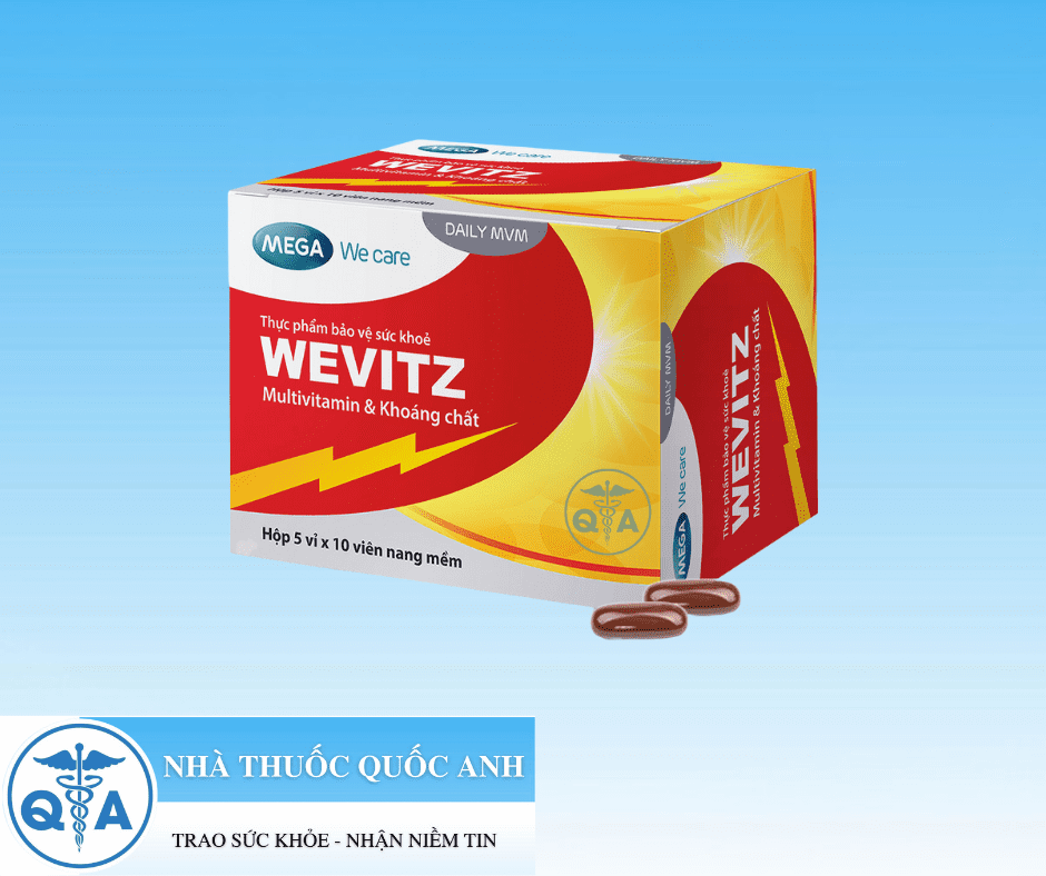 Wevitz - Bổ sung vitamin và khoáng chất cho cơ thể (50 viên)