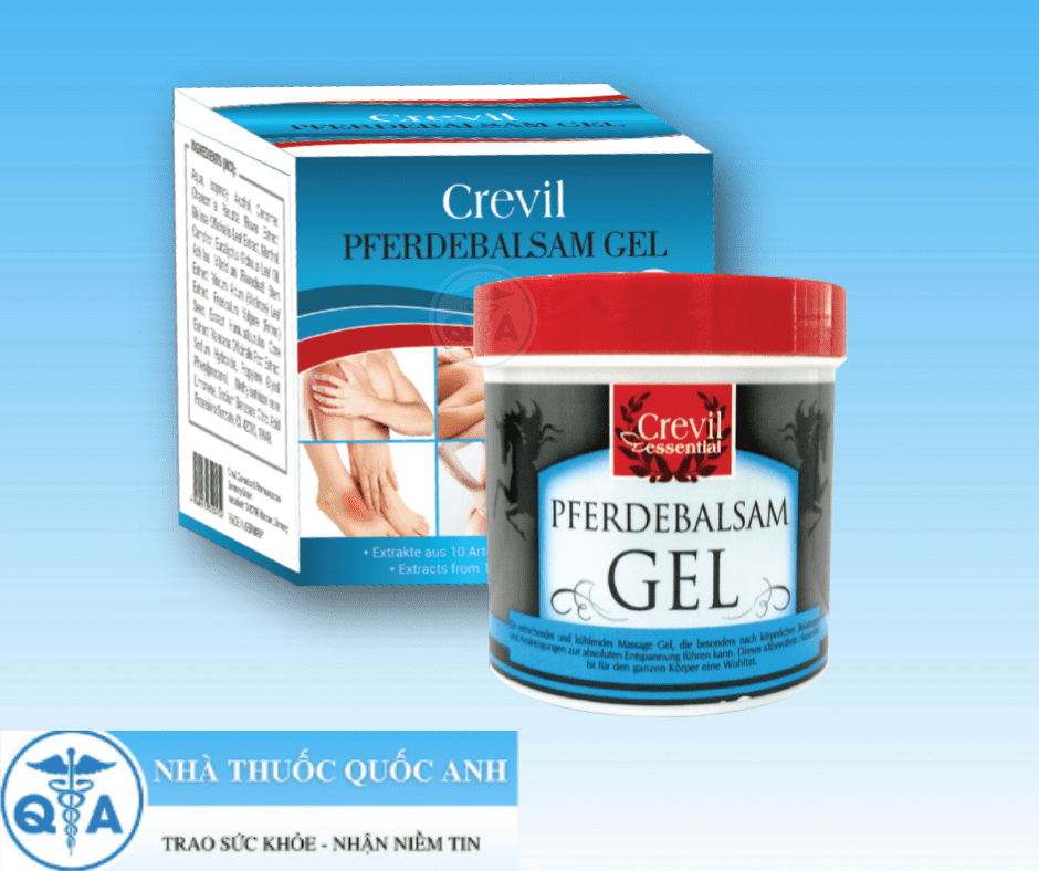 Gel Crevil Essential Pferdebalsam - Giảm đau nhức xương khớp