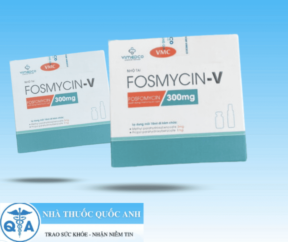 Fosmycin V - Thuốc nhỏ tai điều trị viêm tai giữa - Nhà Thuốc Quốc Anh