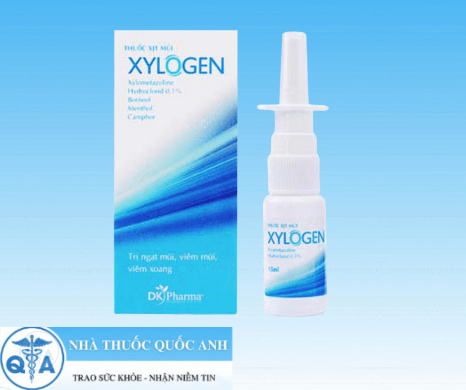 Thuốc xịt mũi Xylogen 15ml trị ngạt mũi, viêm mũi