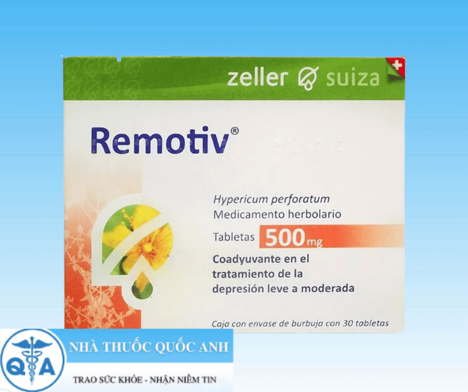 Thuốc Remotiv 500 - Điều trị rối loạn căng thẳng, lo âu