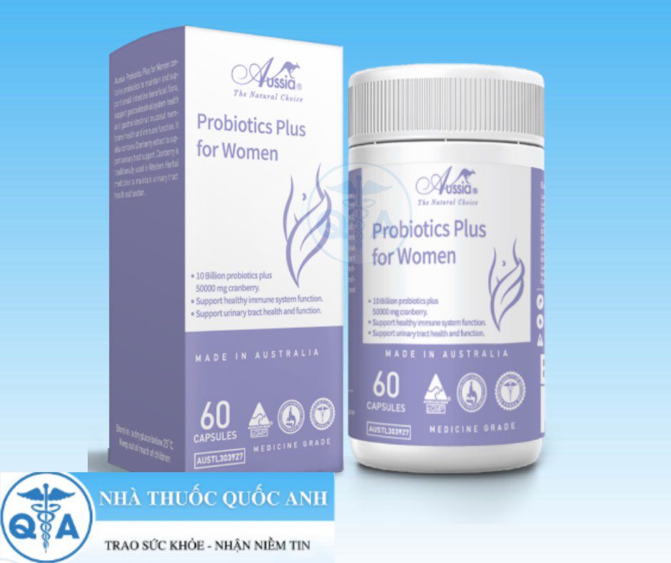 Probiotics Plus for Women - Hỗ trợ điều trị viêm, nấm âm đạo (60 viên)
