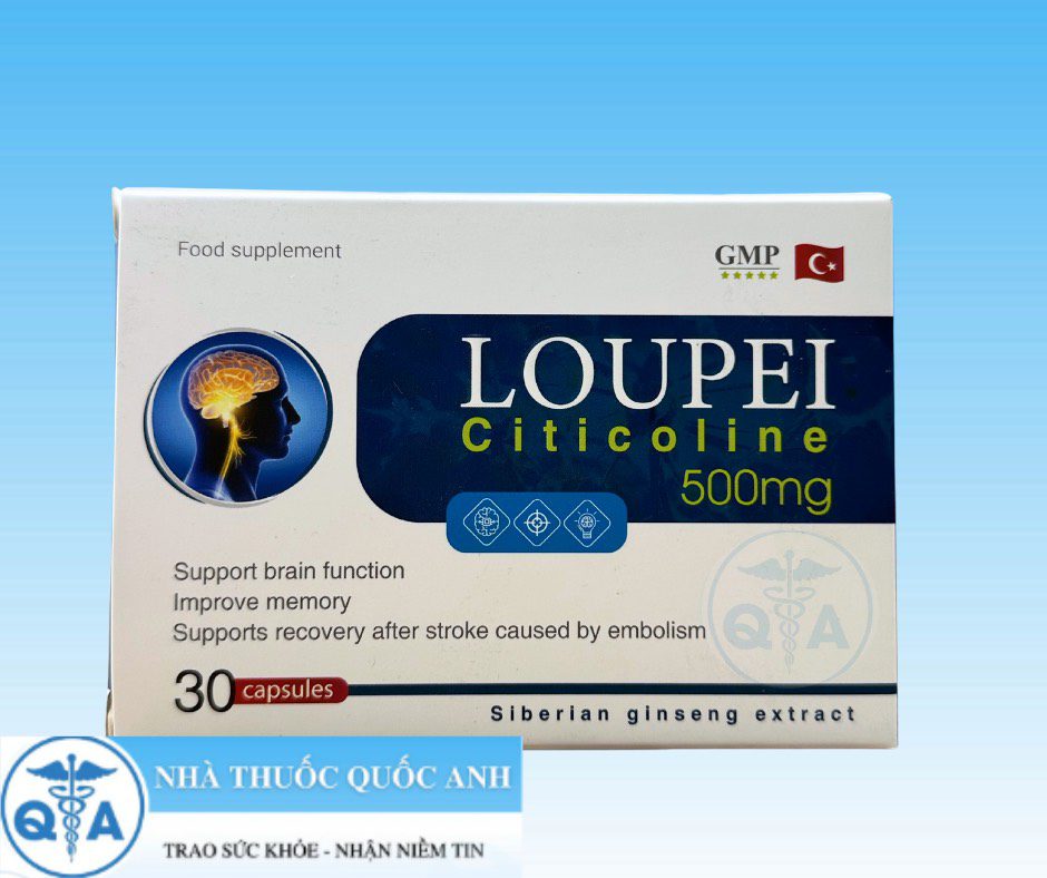 Loupei - Hỗ trợ phục hồi sau tai biến mạch máu não (60 viên)