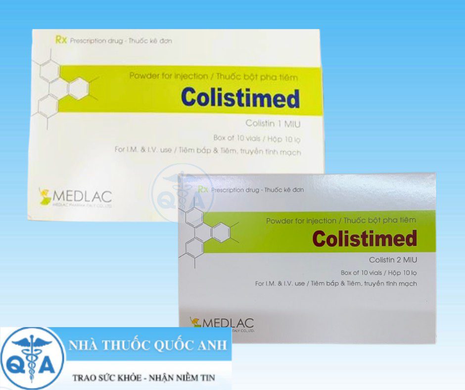 Thuốc Colistimed (Colistin) - Điều trị nhiễm khuẩn (Hộp 10 lọ)