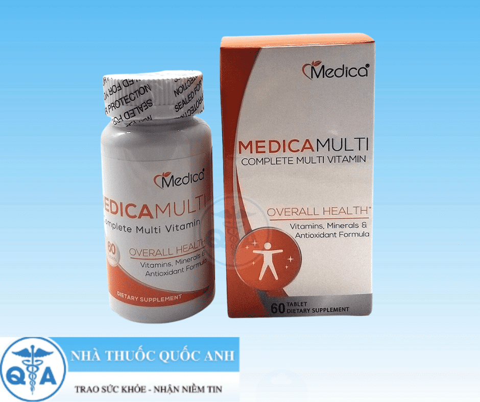 Medica Multi - Bổ sung vitamin tổng hợp, chống oxy hóa (60 viên)