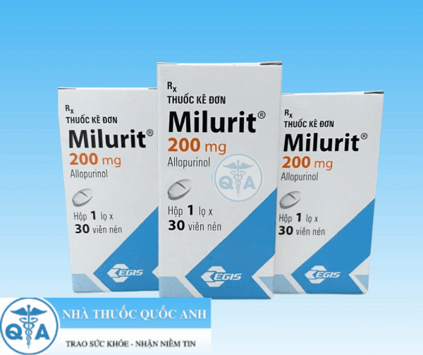 Thuốc Milurit 200mg - Điều trị Gout, tăng acid uric máu