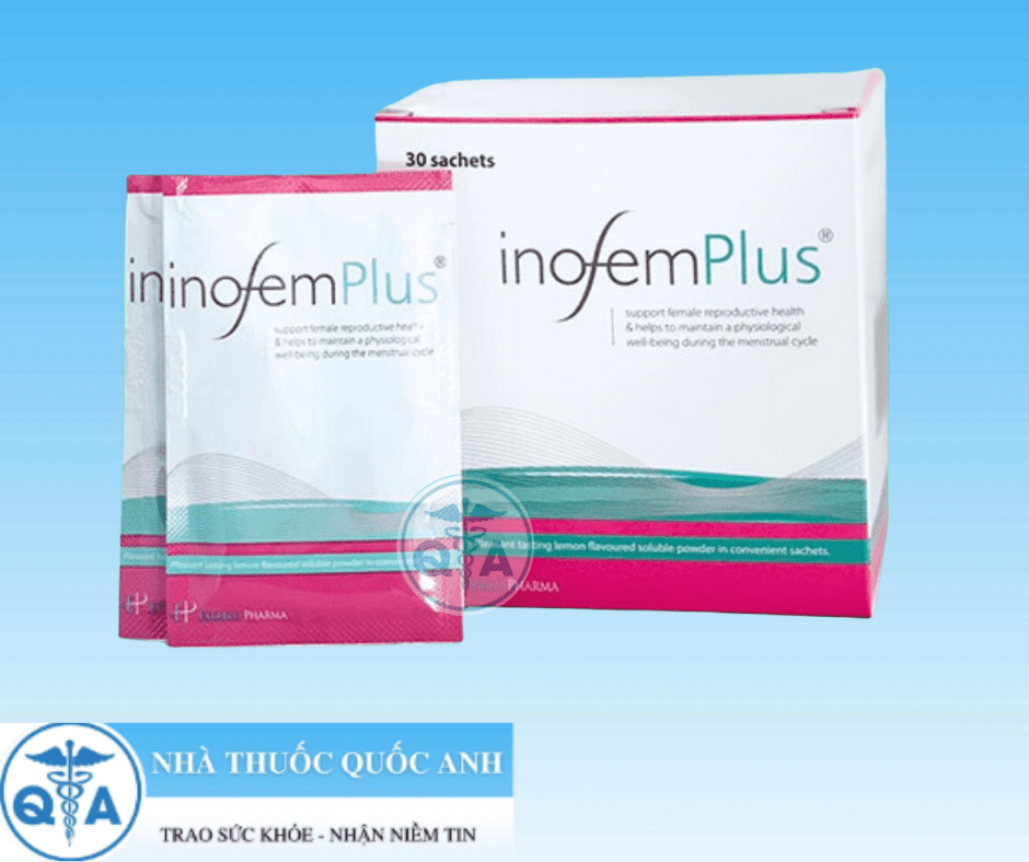 Inofem plus hộp 30 gói, cải thiện chức năng sinh sản - Nhà Thuốc Quốc Anh